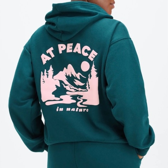 Fabletics | Tops | Fabletics Fleece Hoodie Midnight Wave Color At Peace ...